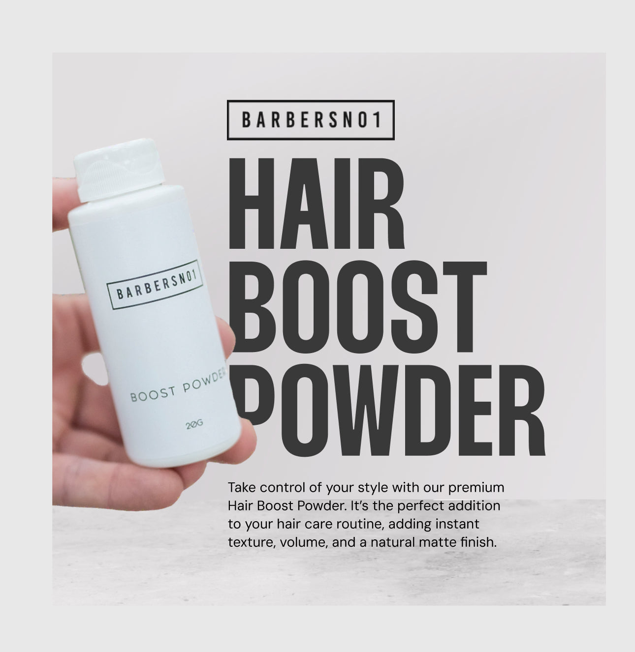 BarbersNo1 Boost Powder: The Ultimate Styling Powder for Effortless Vo ...
